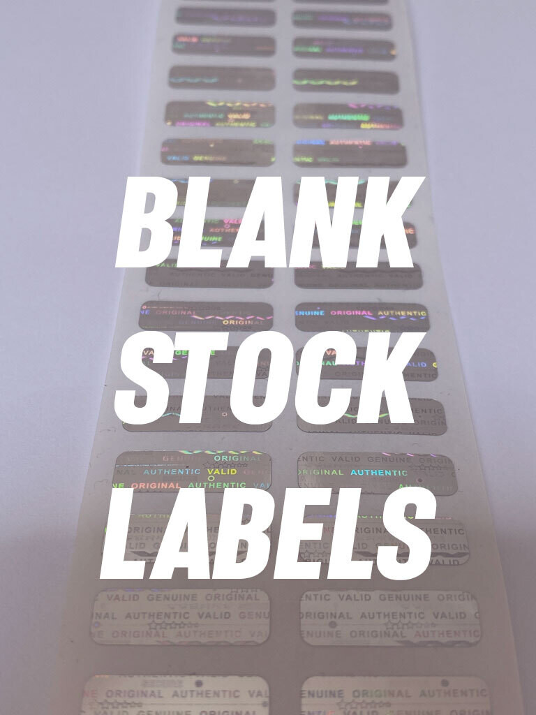 Blank Stock Labels