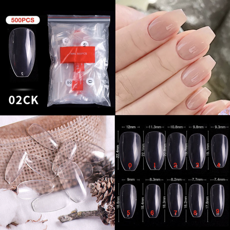 02# Nail Tips ( 500pcs/Packet )