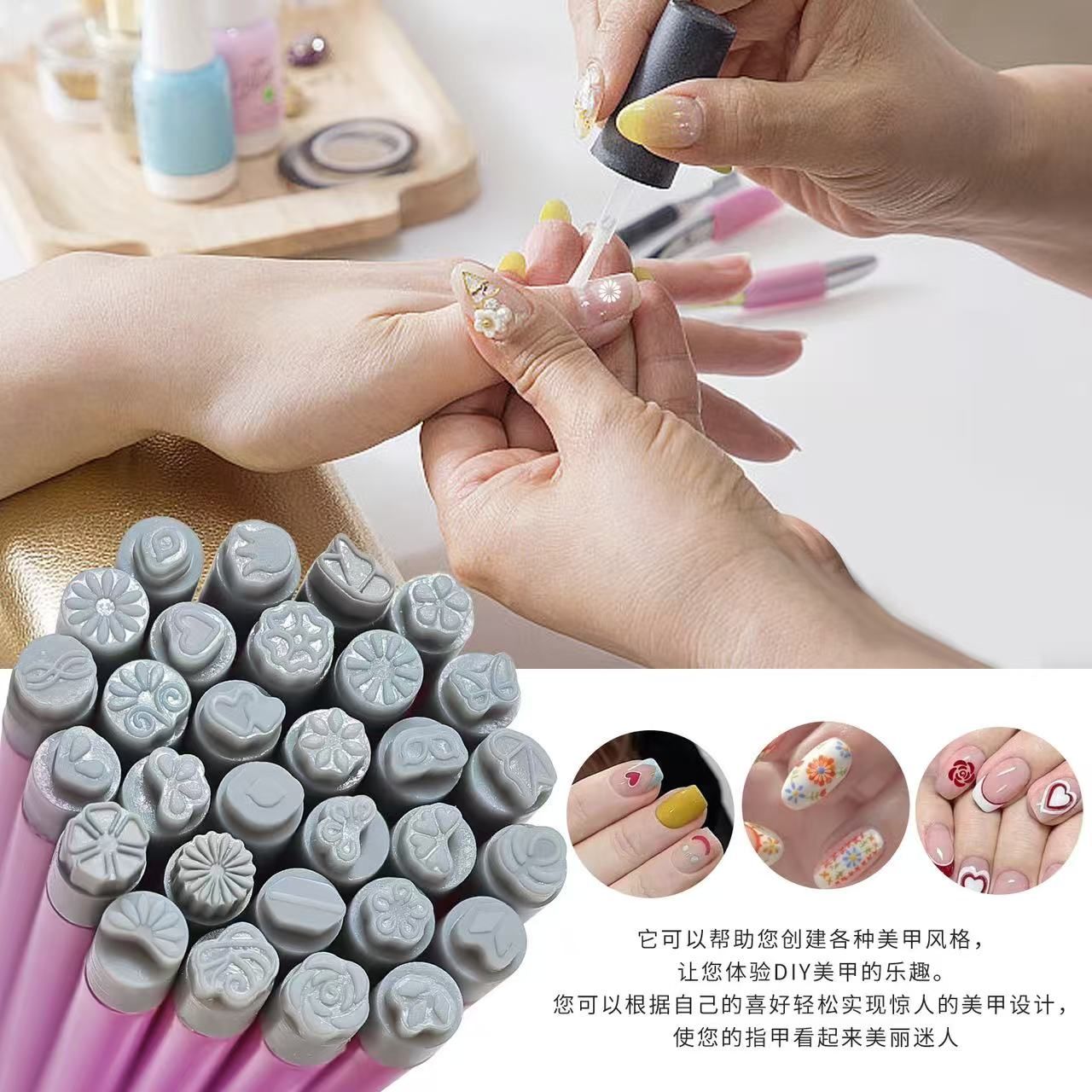 Silicon Nail Art Stamp Pen