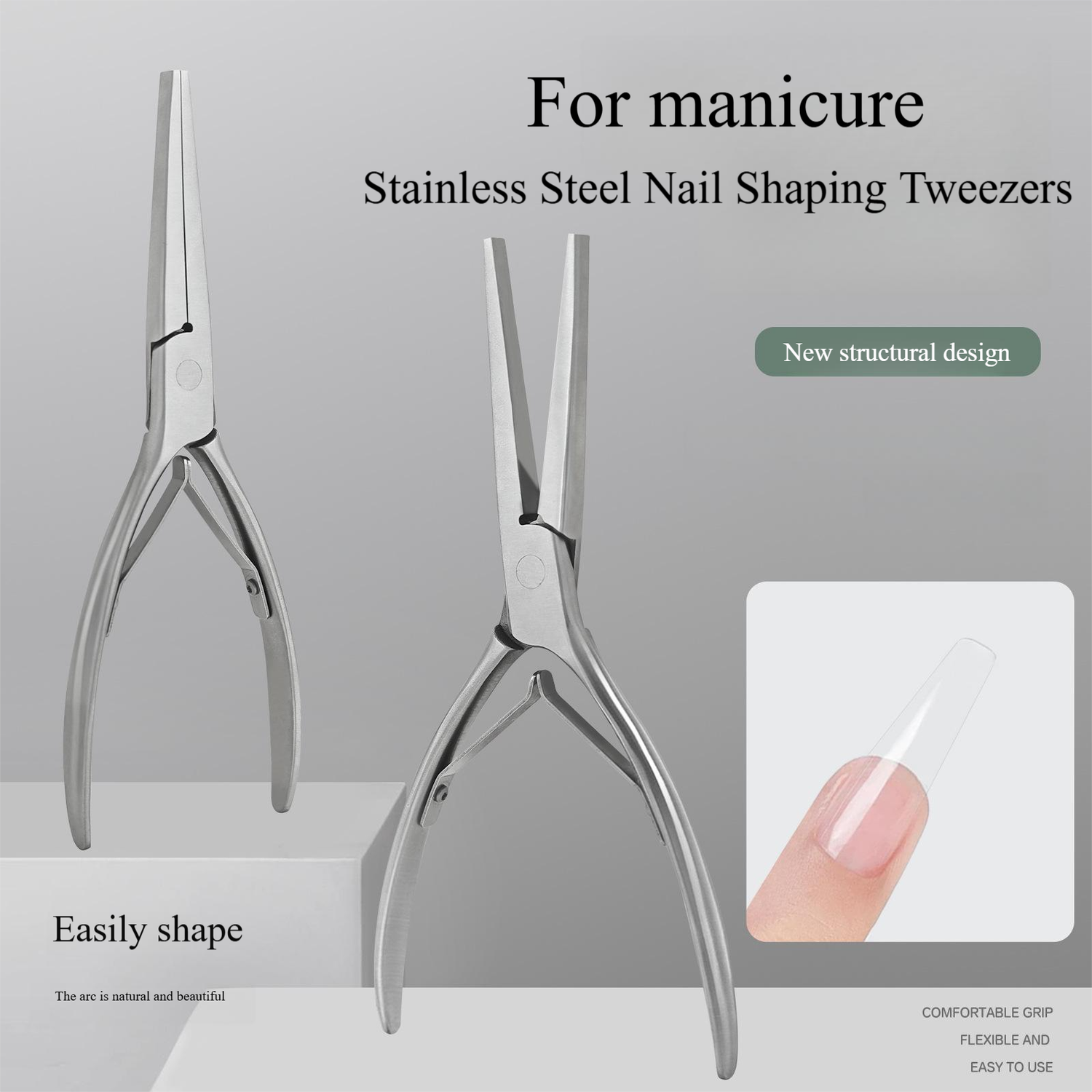 Stainless Steel Nail Shaping Tweezers