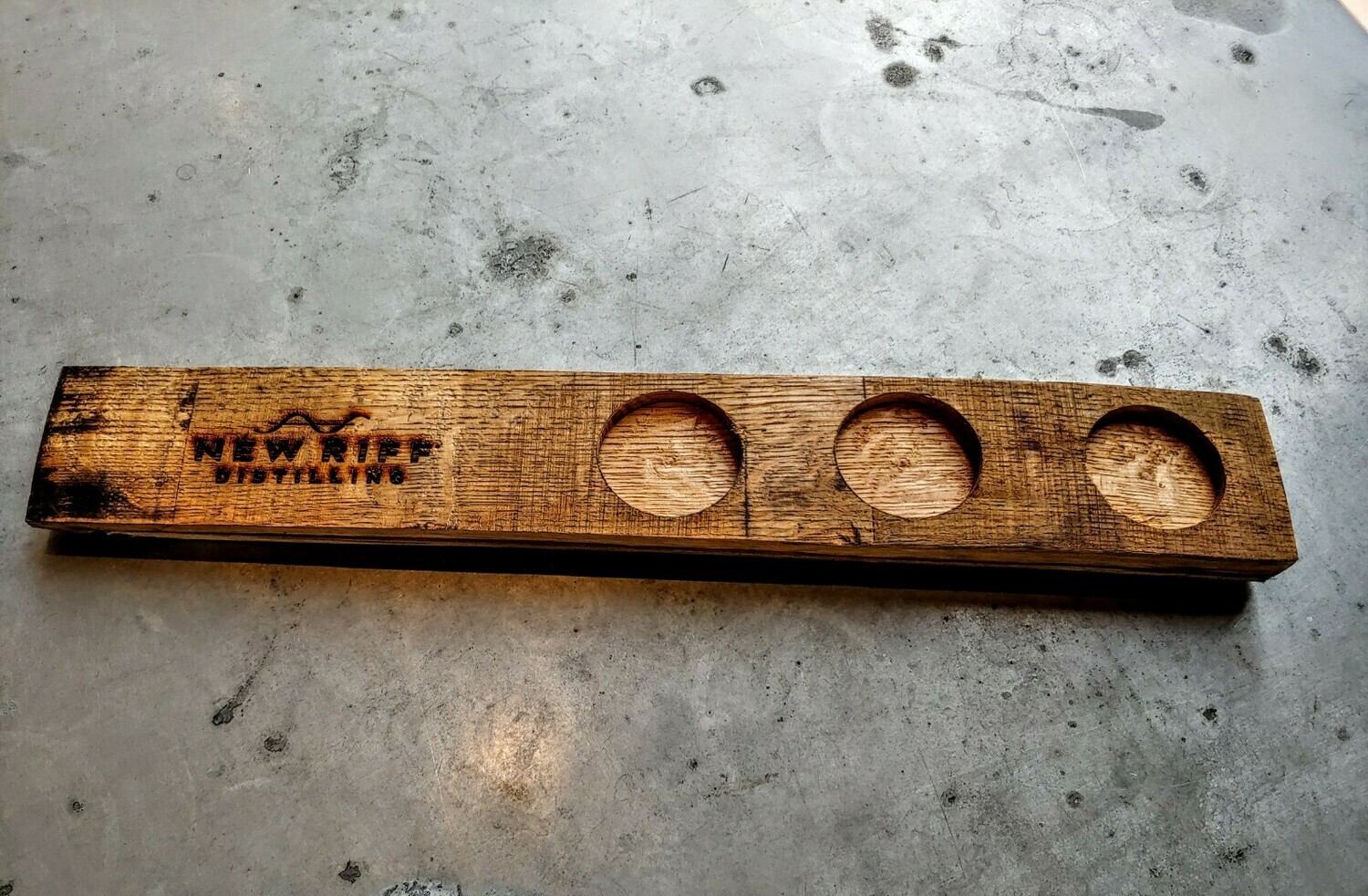 New Riff Logo Stave Flight Board 3 Hole