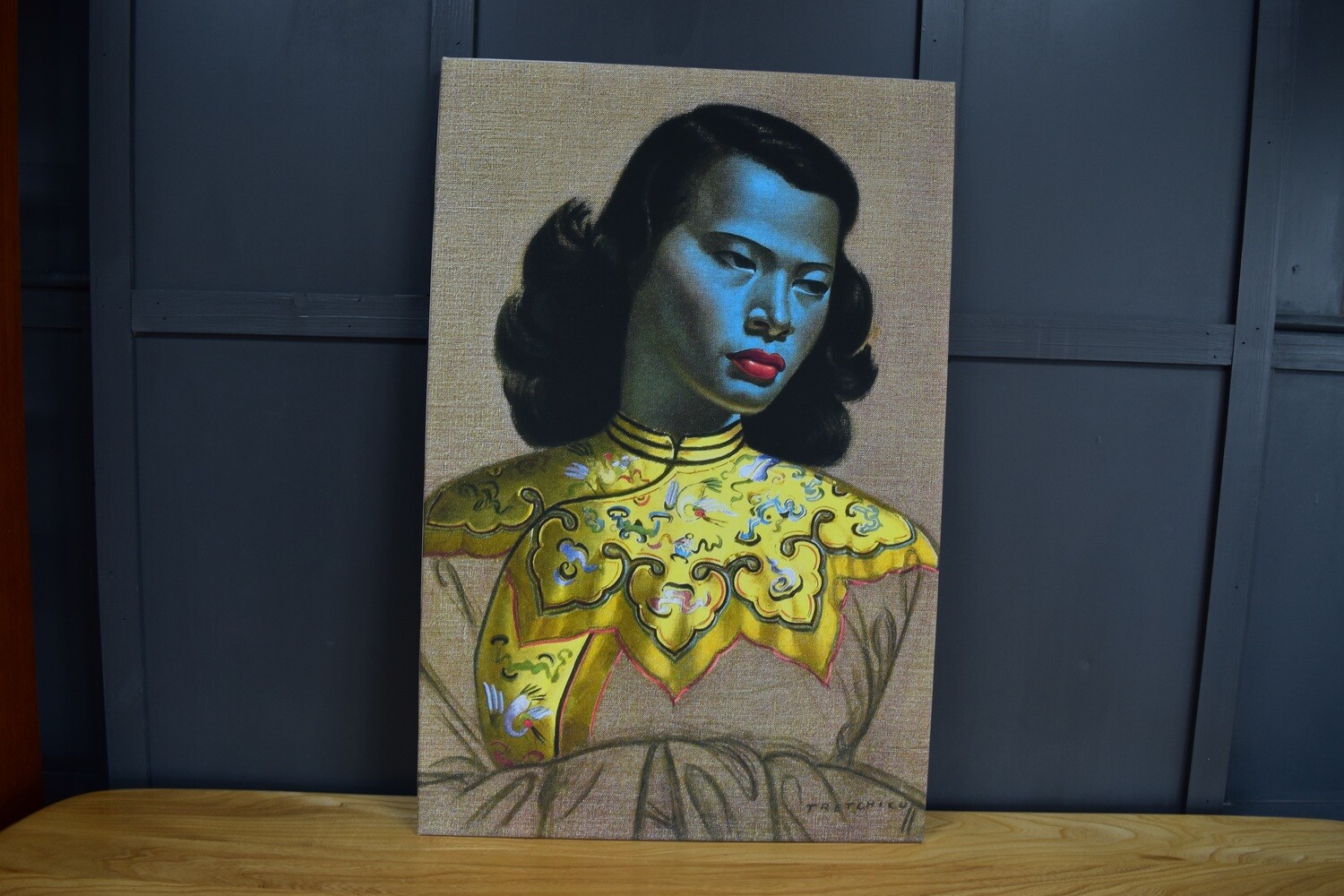 Tretchikoff "Chinese Girl / The Green Lady" Print on Canvas