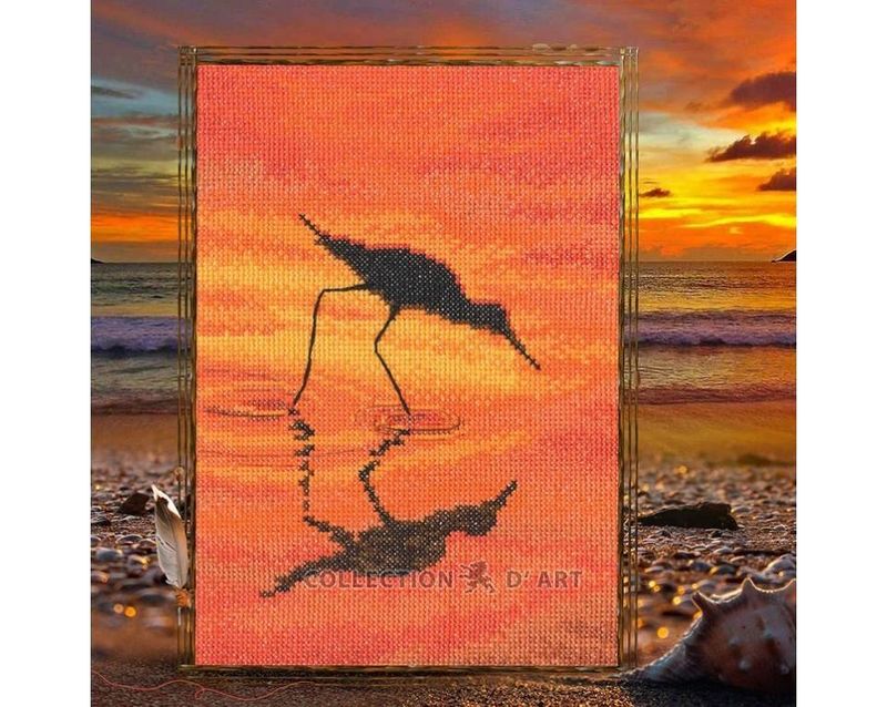 Sandbill by RTO. Counted Cross Stitch Kit 2025 More on OrAbeille.com