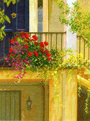 Create Stunning Art with True Blue Cross-Stitch Pattern—OrAbeille