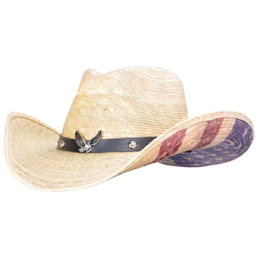 Durango Natural Palm Straw Cowboy Hat, USA Edition - Home Page - AHS ...