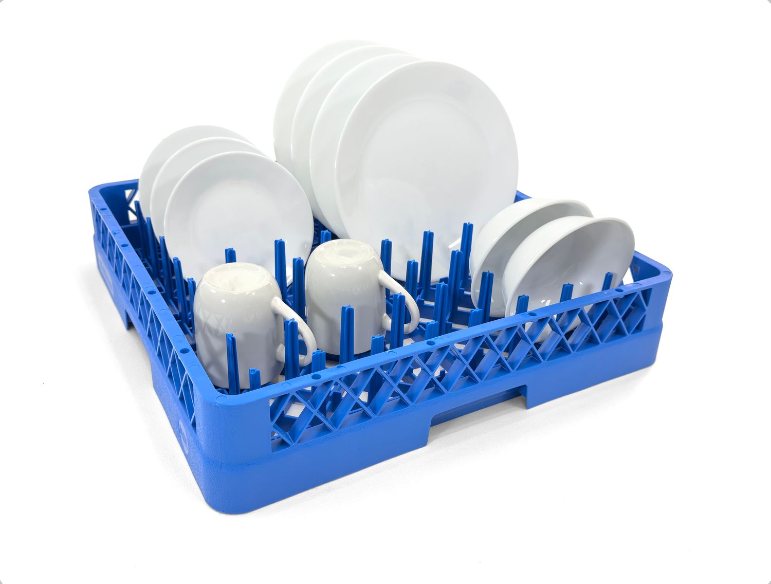 Peg Plate Rack for Commercial Dishwashers | Full-Size Tray Rack Blue