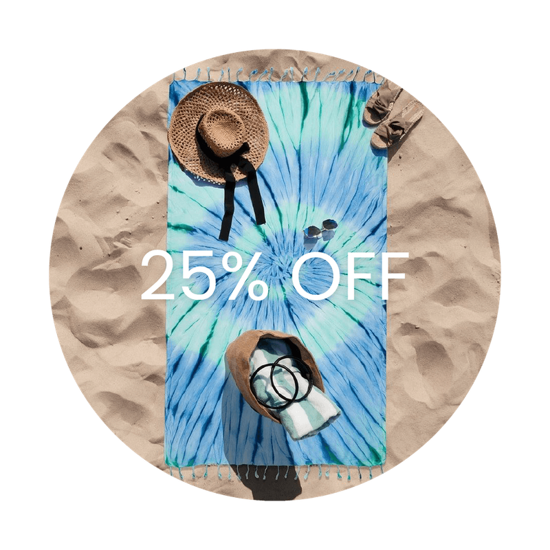 Kikoya Turkish Cotton Beach Towels 25% Off - for a limited time only,