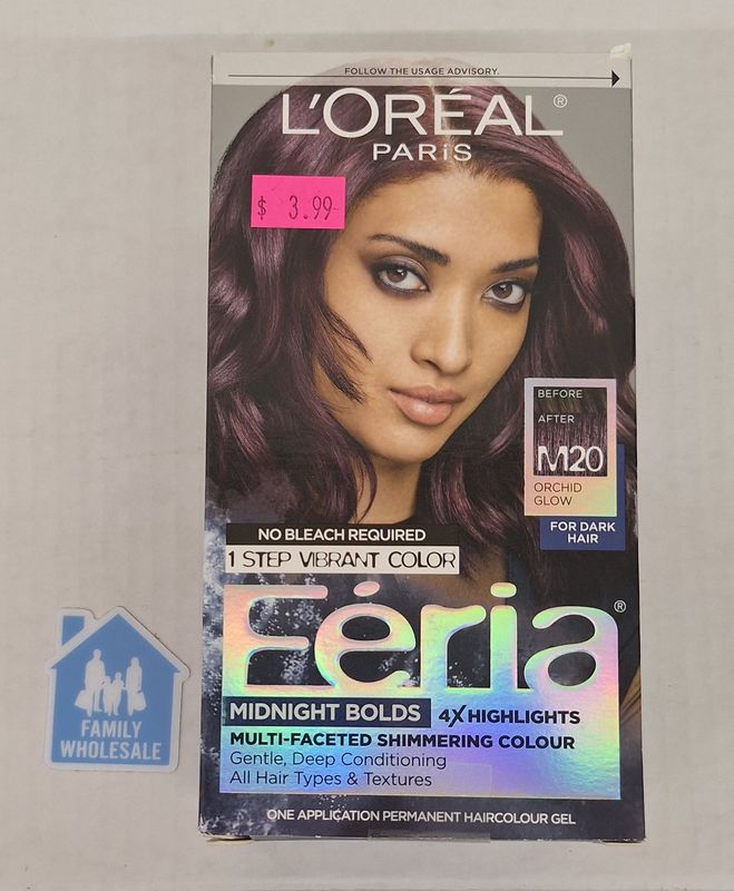 L Oreal Paris Feria Permanent Hair Color M20 Orchid Glow