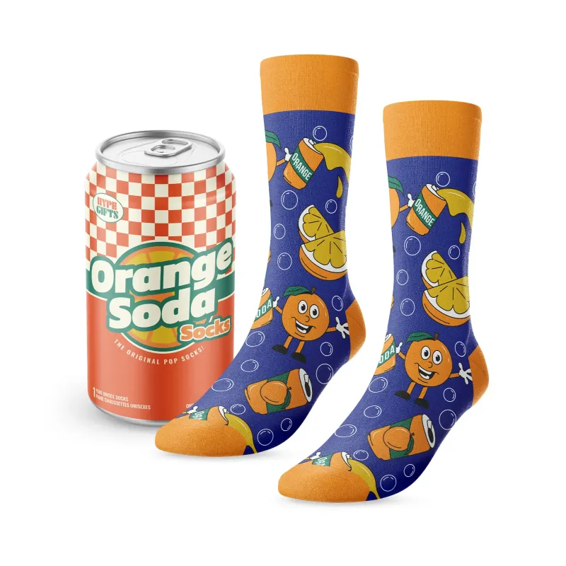 Main and Local Orange Soda Socks