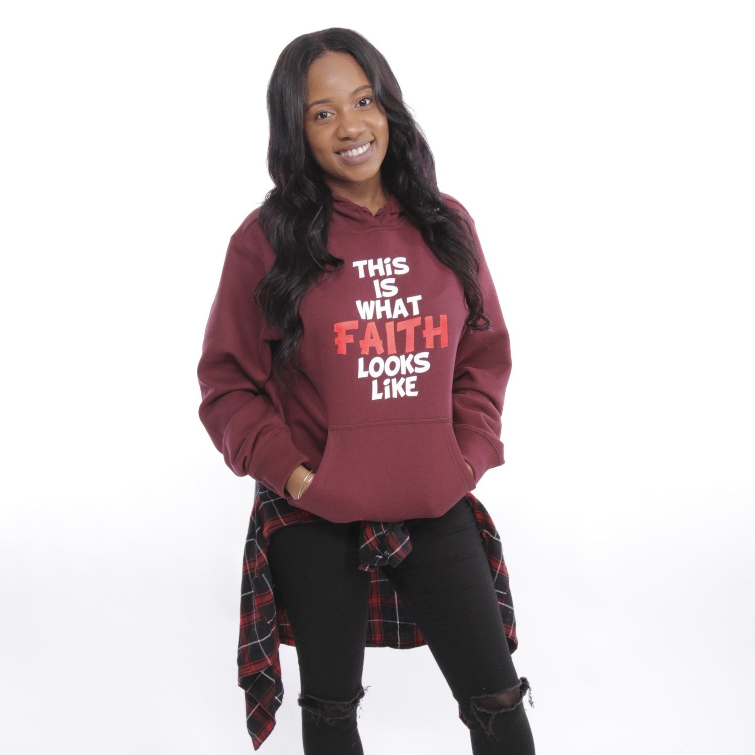 Maroon Hoodie | Faith Temple