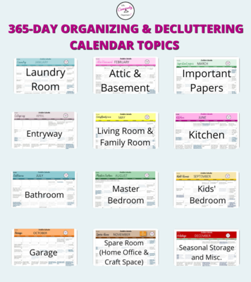 Printable 365-day Organize & Declutter Calendar - Store - LIFE ...