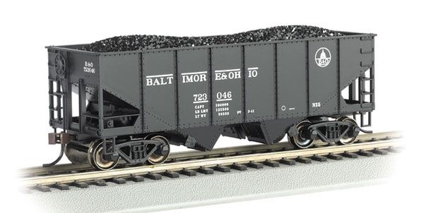 USRA 55-Ton Outside-Braced Hopper with Load - Silver Series(R)