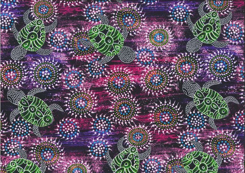 M&S Textiles Australia Sea Dreaming SEDP Purple