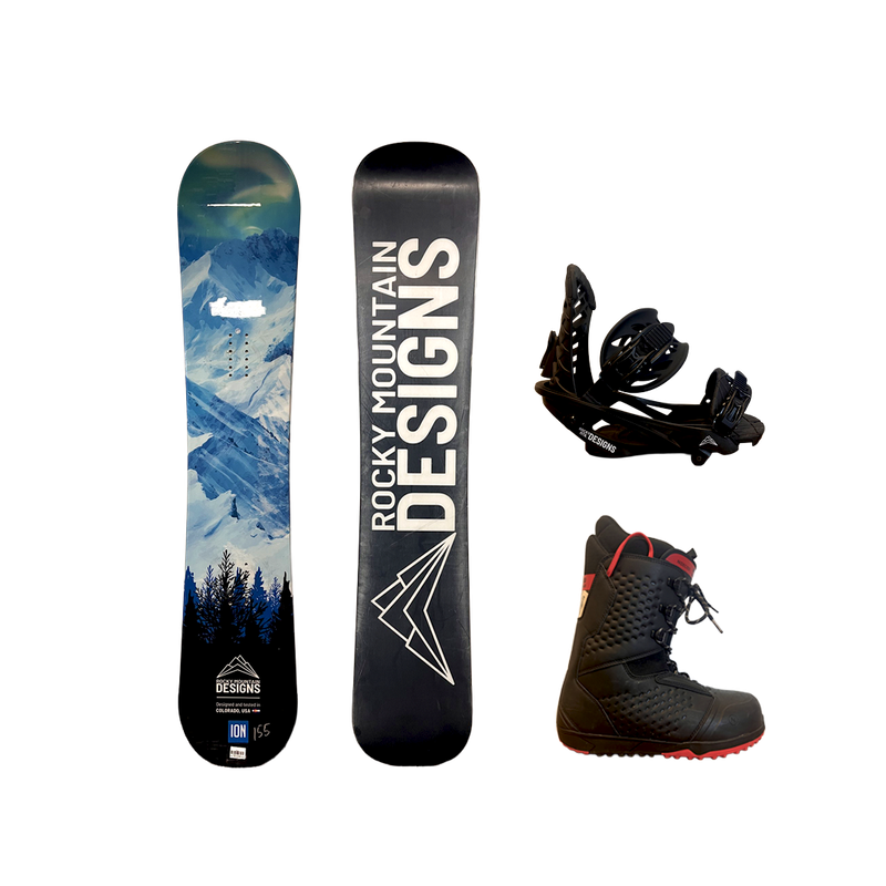 Standard Adult Snowboard Season Rental – Full Setup for $199.99