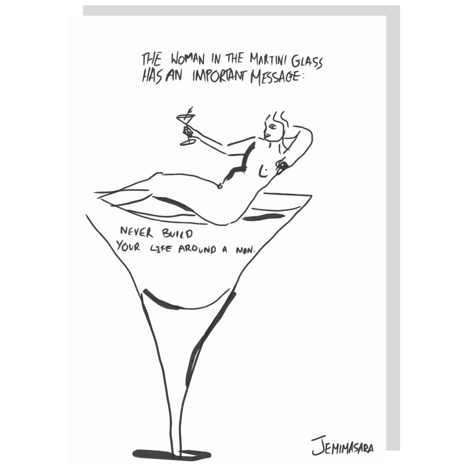 Never Build a Man Print | JEMIMASARA Never Build a Man Print | JEMIMASARA