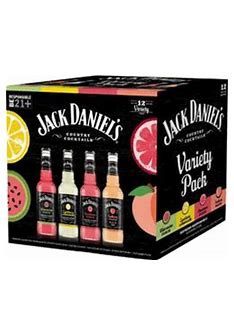 JACK DANIELS COCKTAILS VARIETY PACK 10OZ BOTTLES