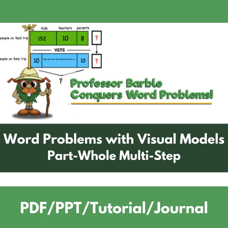 Word Problems with Visual Models: Part-Whole Multi-Step | Introduction ...