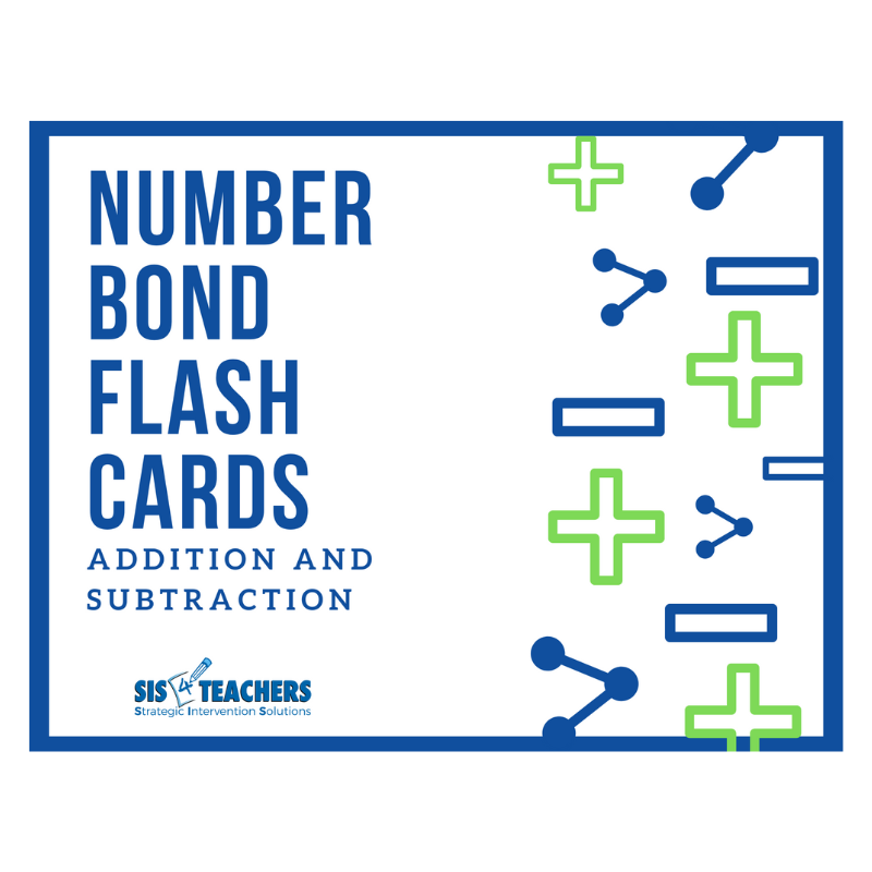Number Bond Flash Cards: Addition and Subtraction | The Struggle (with ...