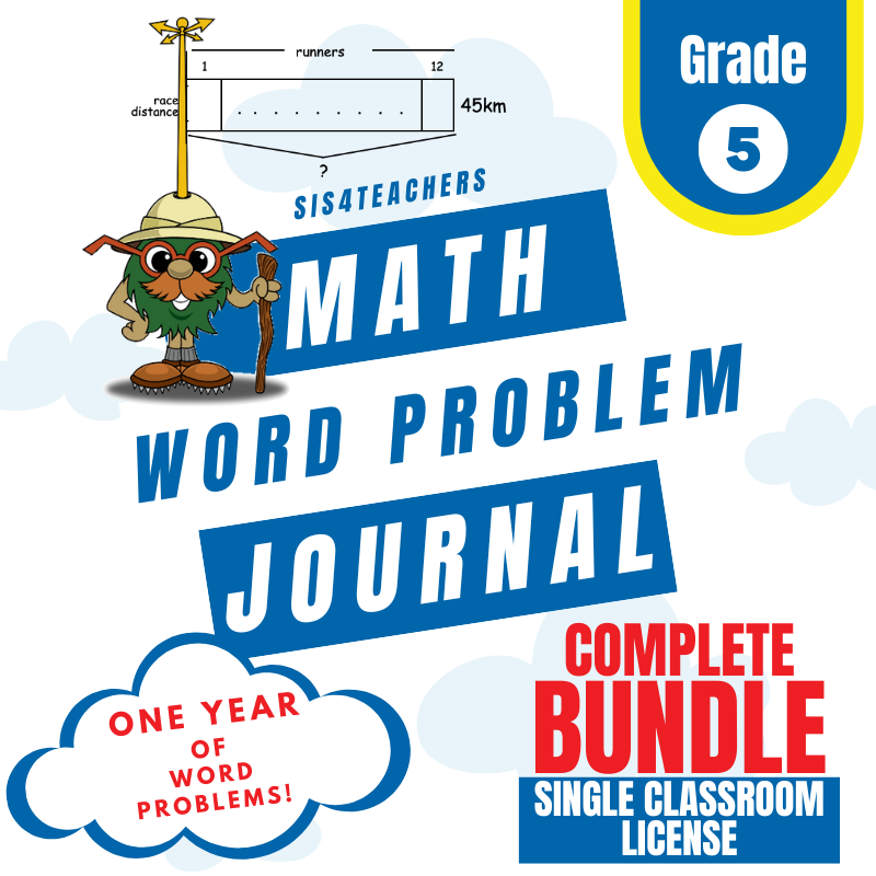 Math Word Problem Journal - 5th Grade | Introduction to Multiplication ...
