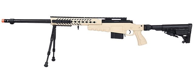WellFire MB4418-1 Bolt Action Airsoft Sniper Rifle with Bipod