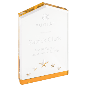 6" Gold Star Point Acrylic