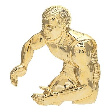 Studded Plaque Mount, Wrestler