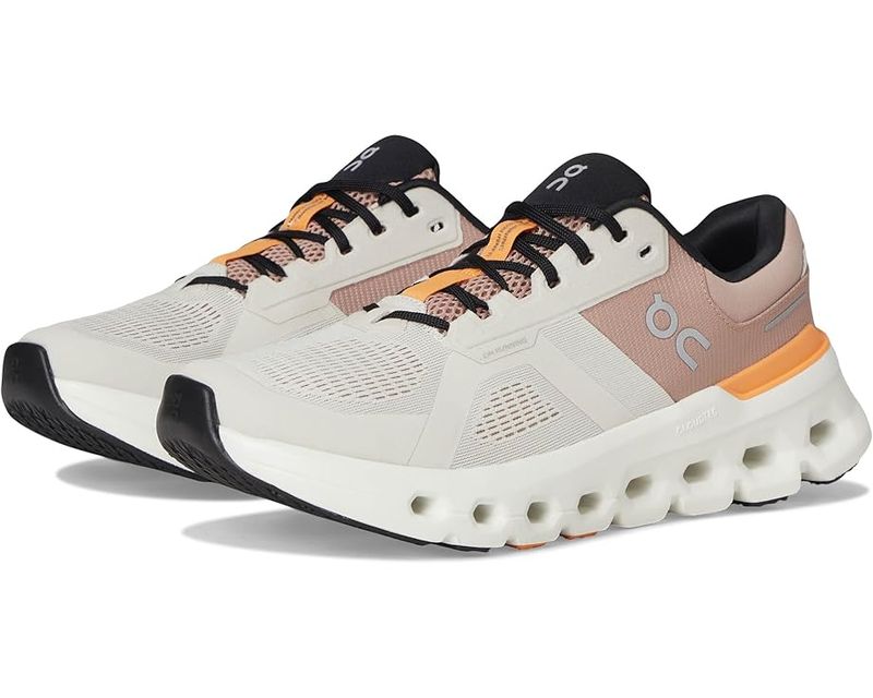 On Cloudrunner 2 Pearl/Tangerine Women's 8