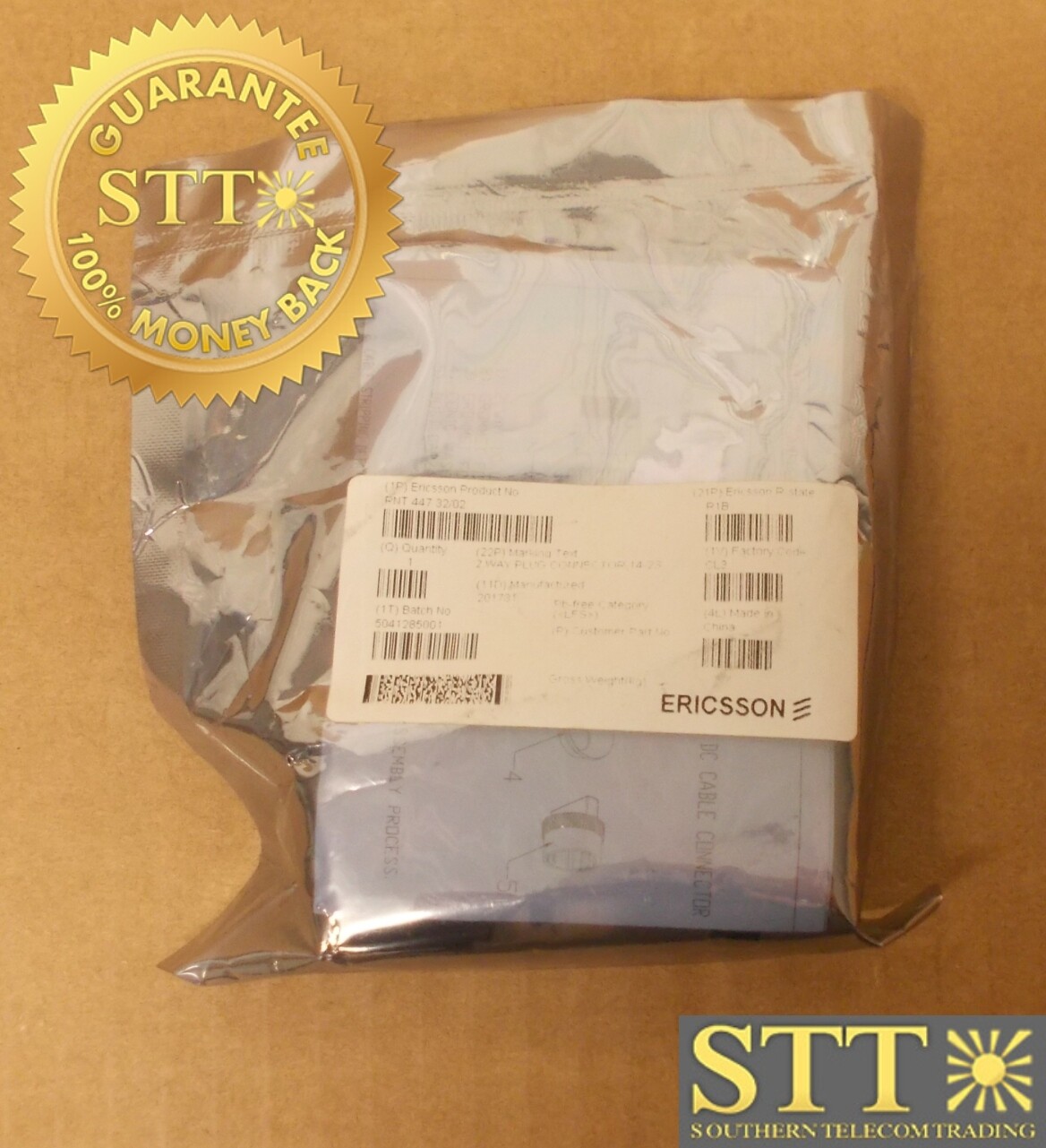 RNT44732/02 ERICSSON 2 WAY PLUG CONNECTOR 14-2S - NEW - 90 - DAY WARRANTY