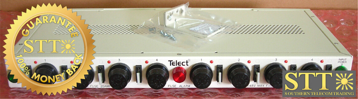 009-8004-1001 TELECT 80 AMP FUSE PANEL DUAL FEED 4 POSITION -48V ...