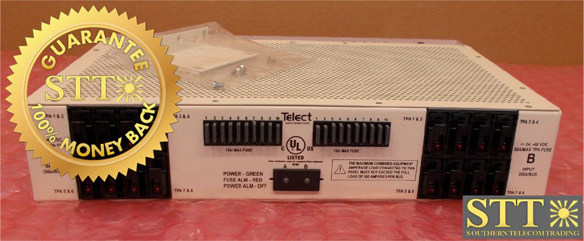 009-8005-0810 TELECT FUSE PANEL 350A DUAL-FEED 8/8-TPA 10/10 GMT ...