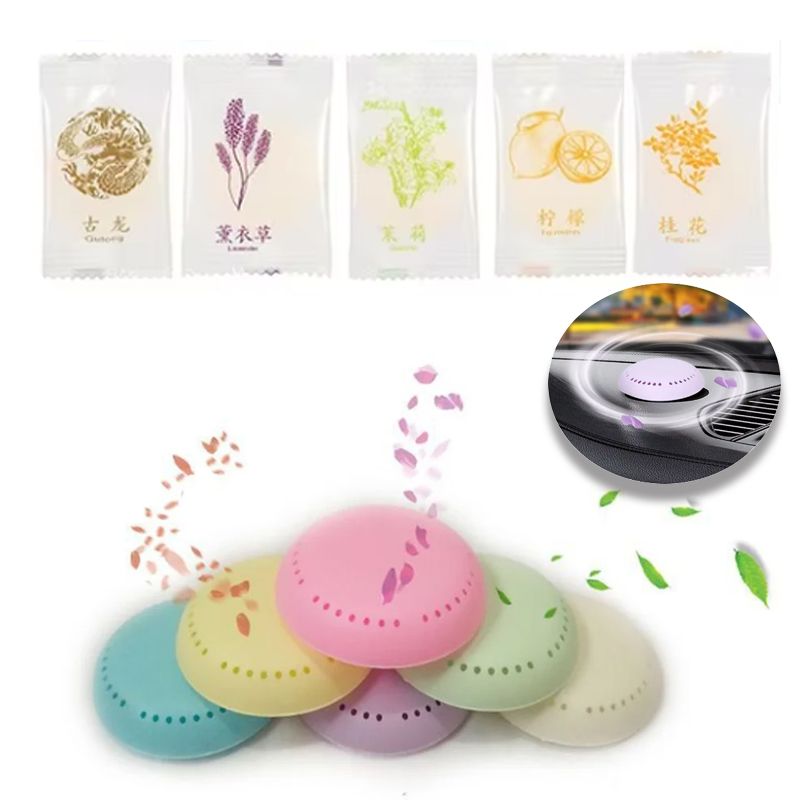 Solid Air Freshener Toilet Deodorant Diffuser Stick-on Round Diffuser ...
