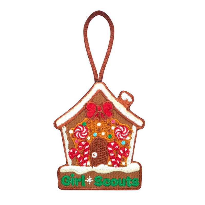 Girl Scouts Gingerbread House Patch Ornament