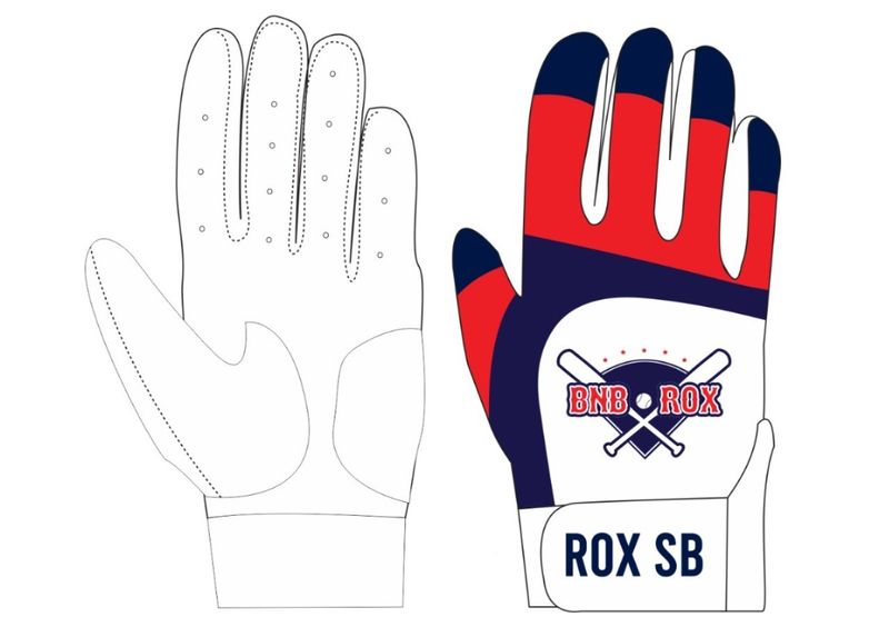 Custom Rox Softball Baseball Batting Gloves!