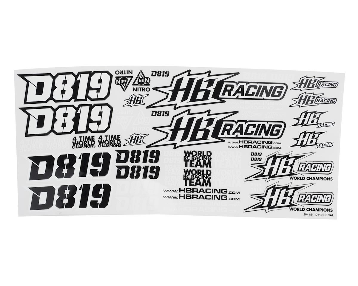 HB Racing D819 Decal Set
