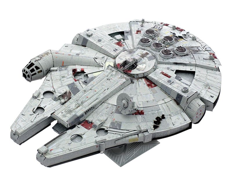 Fascinations Premium Series Star Wars Millennium Falcon Color 3D Metal ...