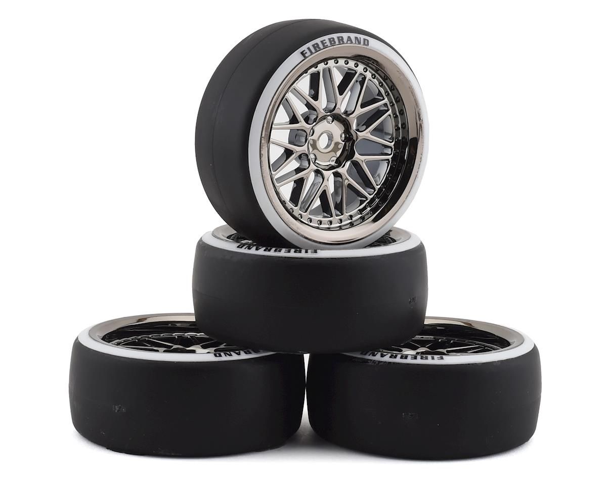Firebrand RC Darkmatter D23 Pre-Mounted 2-Piece Drift Tires (4) (Smoke ...