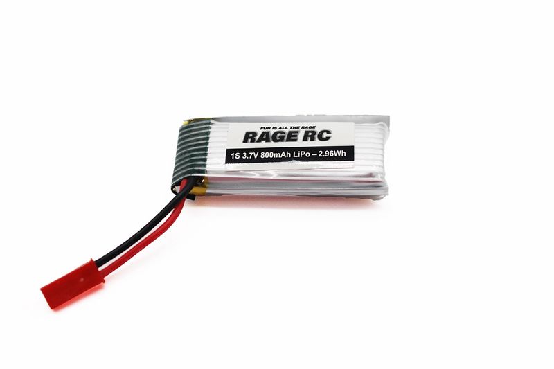 Rage R/C 1S 3.7V 800mAh LiPo Battery; Tribus