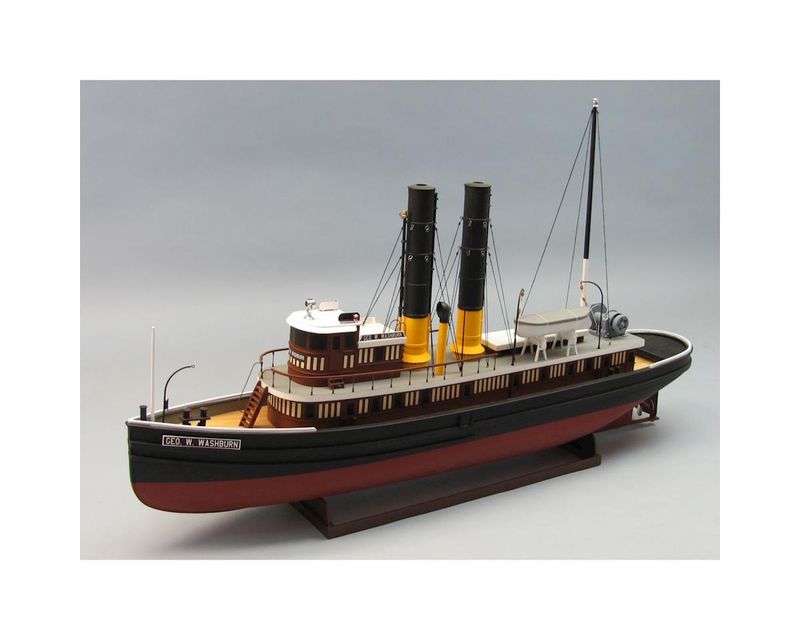 Dumas Boats 1/48 George W. Washburn Tugboat Kit, 30"