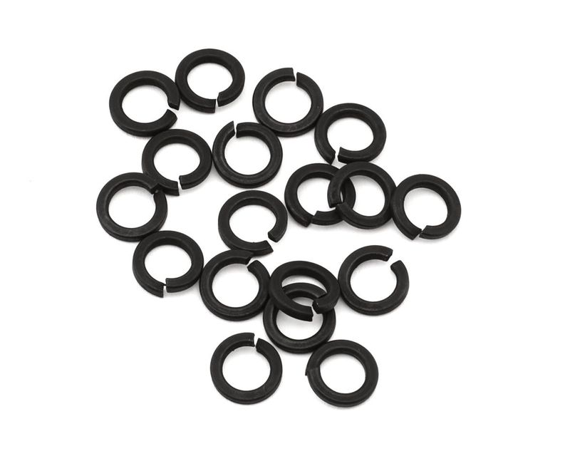EcoPower 4mm "High Strength" Steel Lock Washers (Black) (20)
