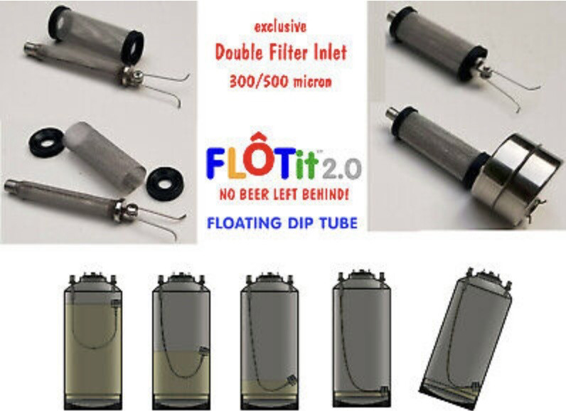 FLOATit - Floating Dip Tube For Corny Kegs