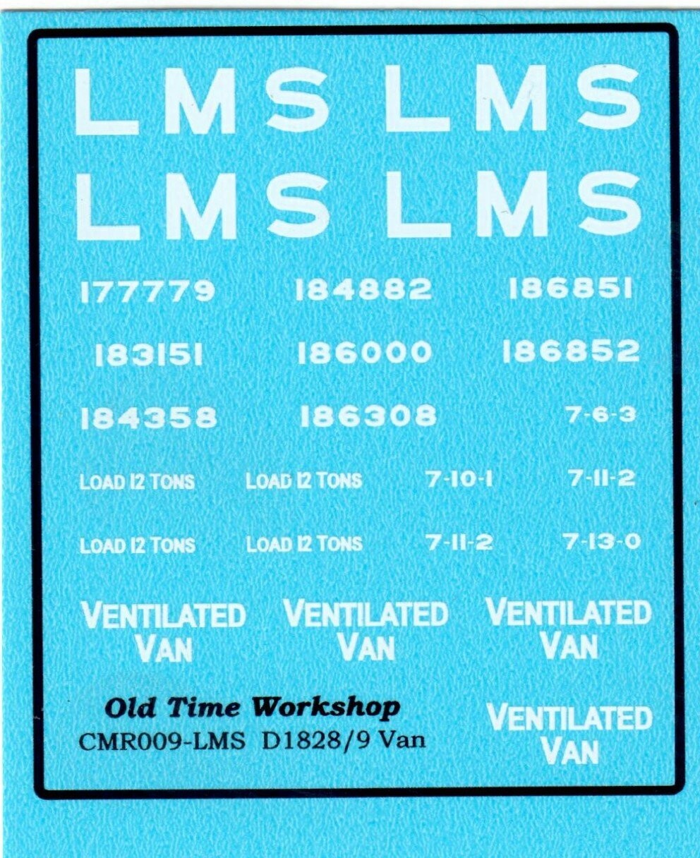 4mm Transfers LMS