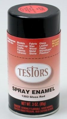 Testors Spray 3Oz Red
