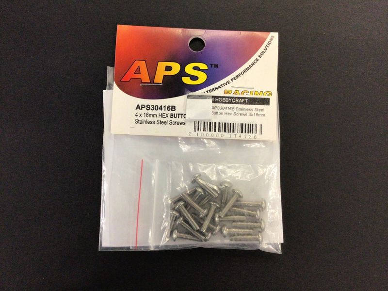 APS 4x16mm Stainless Steel Button Hex Screws