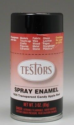 Testors Spray 3OZ Candy Apple Red