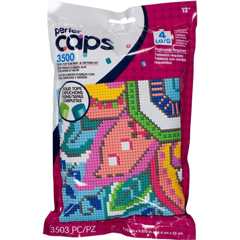 Perler Flower Cap Pattern Bag