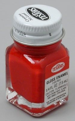 Testors Enamel 1/4oz Red