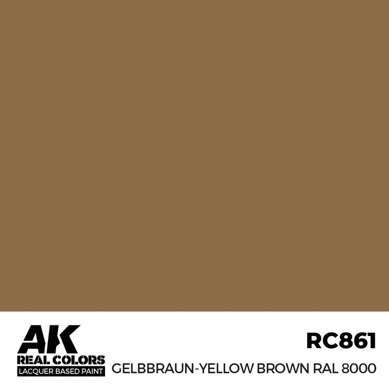A K Real Colors Gelbbraun-Yellow Brown RAL 8000 17 ml.