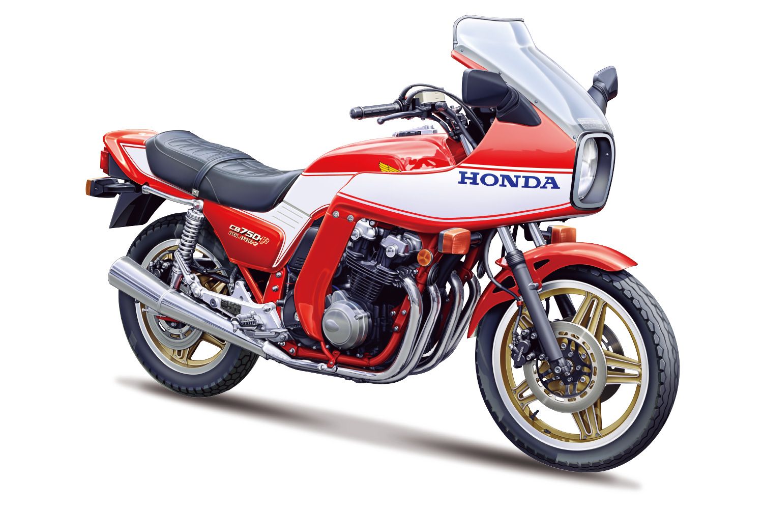 Aoshima 1/12 1981 Honda Rc04 Cb750F Bold Or-2 Option Ver. (The Bike #25)