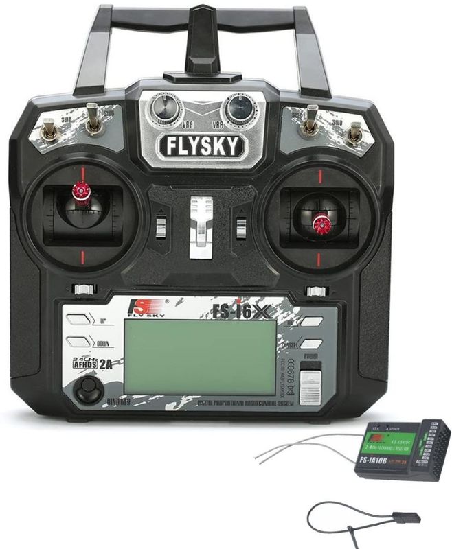 Flysky i6X 2.4Ghz 10 Channel Dual Stick Radio with LCD and FS-iA6B 6 ...