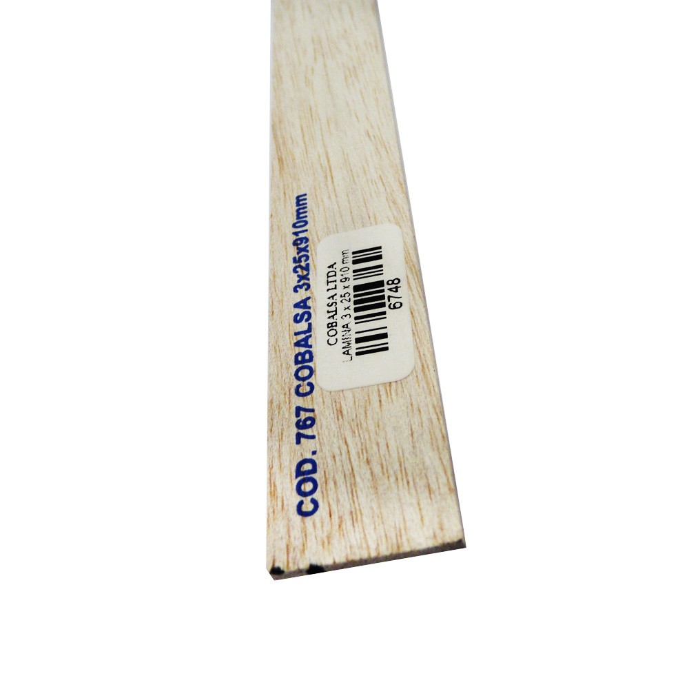 Lamina De Balso 3 mm x 25 mm x 910 mm